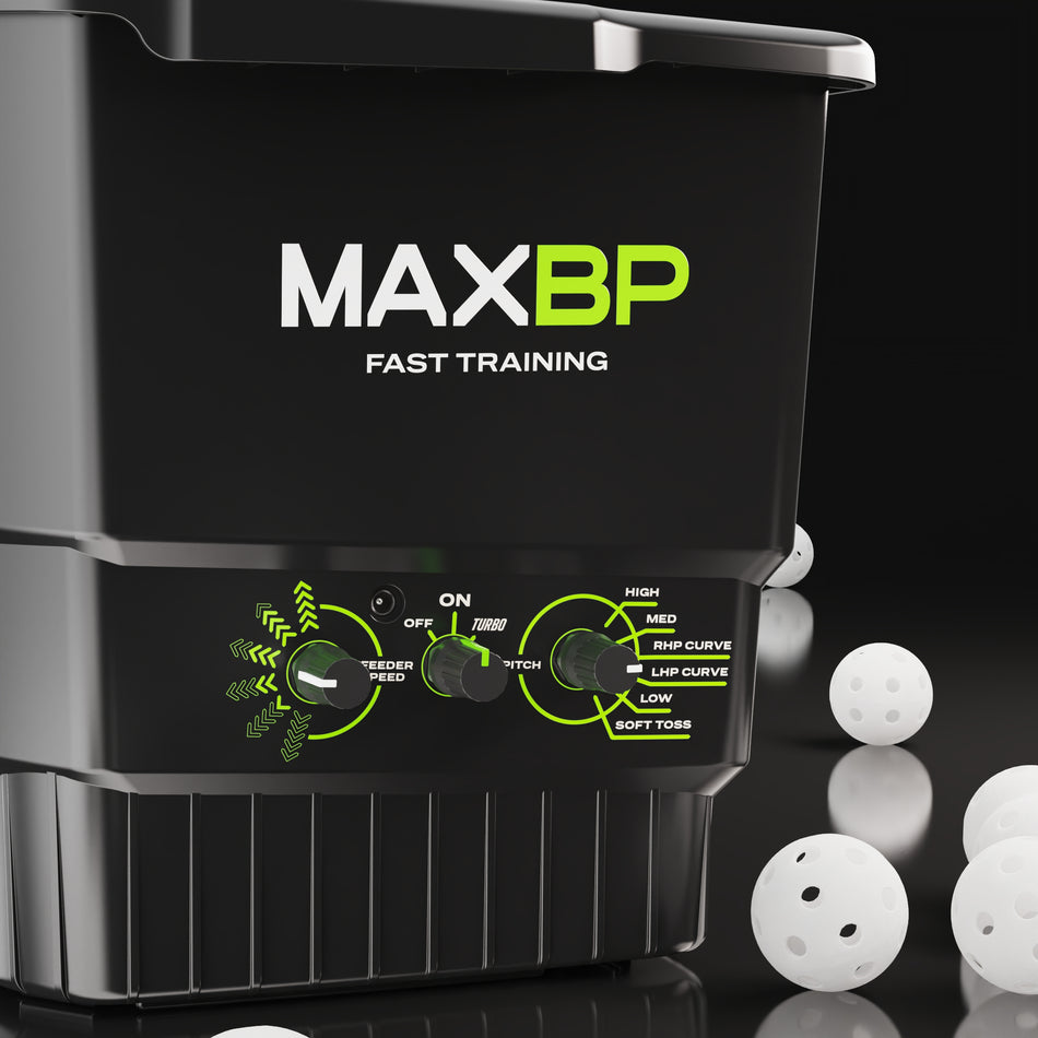MaxBP Pro Pitching Machine - Batting and Reaction Training