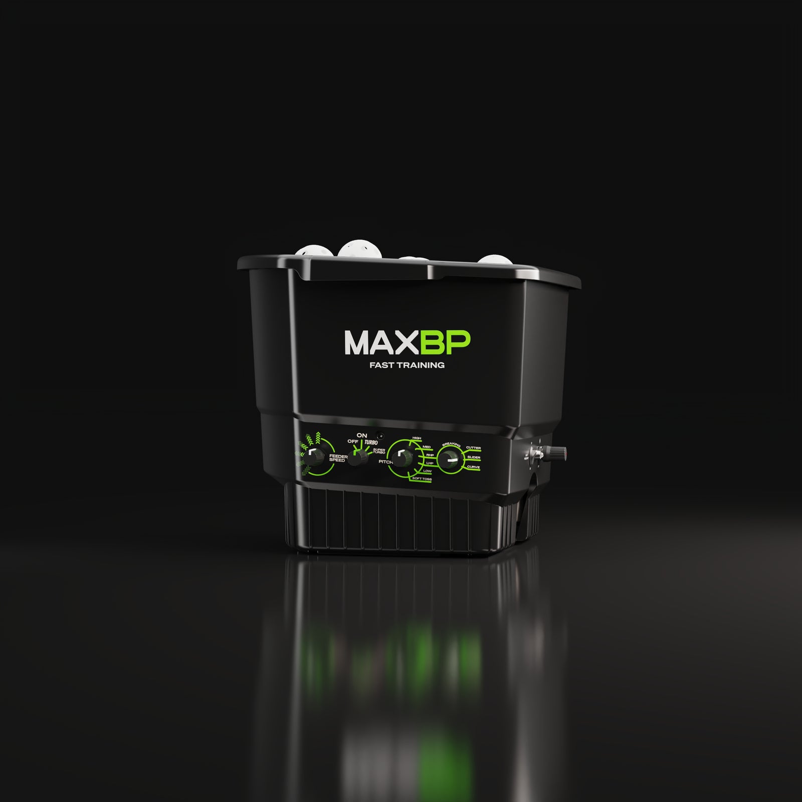 MaxBP Pro Pitching Machine - Batting and Reaction Training